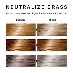 Cel Enhanced Silver Milk Purple Shampoo & Conditioner 2-in-1 For Blonde Bleached Grey & Color Treated Hair – Neutralizes Brassy Tones – Moisturizes & Improves Hair Condition (2-month supply)