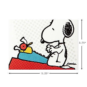 Hallmark Peanuts Blank Cards, Snoopy Typing (10 Cards with Envelopes)