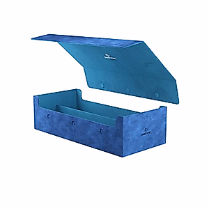 Dungeon 1100+ Convertible Deck and Game Accessories Box | Double-Sleeved Card Storage | Card Game Protector | Nexofyber Surface | Holds up to 1,000 Cards | Blue Color | Made by Gamegenic (GGS20116ML)