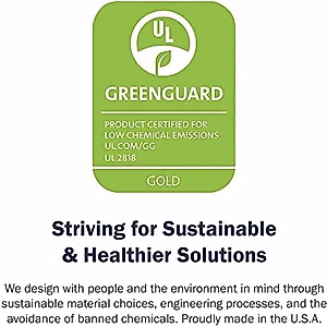 Haworth Fern Executive Office Chair with Ergonomic Innovations - Stylish Desk Chair with Digital Knit Finish and Adjustable Headrest - with Lumbar Support (Ember)