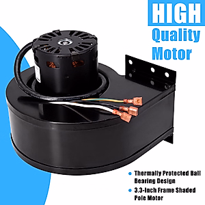 Replacement Convection Distribution Blower for Harman P68 P43 P61 P38 P61A PC45 PP38 & Advance & Accentra 52i & Absolute 63 Pellet Stoves, Harman DVC-500 DVC500 Coal Stove, 3-21-33647 3-21-22647