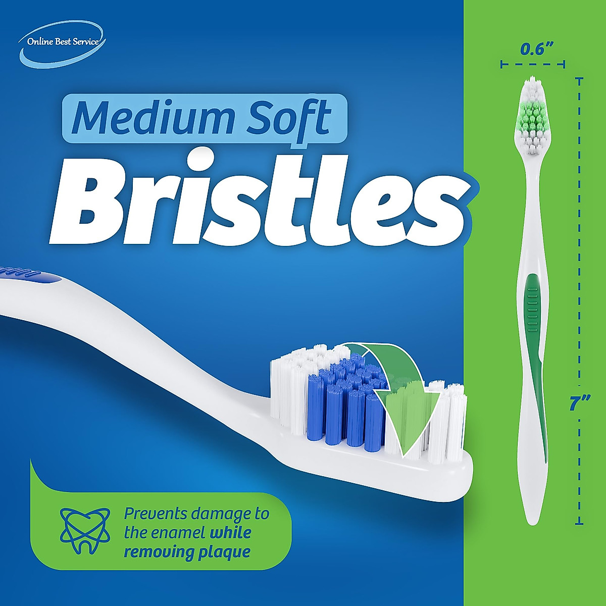 Online Best Service 200 Toothbrushes Lot Wholesale Standard Classic Medium Soft Toothbrush