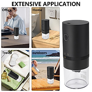 Portable Burr Coffee Grinder Small - Coffee Bean Grinder Electric with Multi Grind Settings for French Press, Cold Brew, Moka Pot, Pour-Over, Espresso Machine