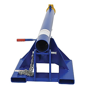 Vestil LM-OBT-6-24 Orbit Telescoping Lift Boom, 6000 lb Capacity, 24" Fork Pocket Center, Overall LxWxH (in.) 32 x 86.625 x 27.6875, Overall Extended Length (in.) 146-5/8, Blue