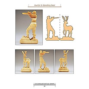 128 Compound Scroll Saw Patterns: Original "2-in-1" Designs for 3D Animals and People (Fox Chapel Publishing) Create 2 Different Images in 1 Piece: Front & Back Show 1 Image; Left & Right Show Another