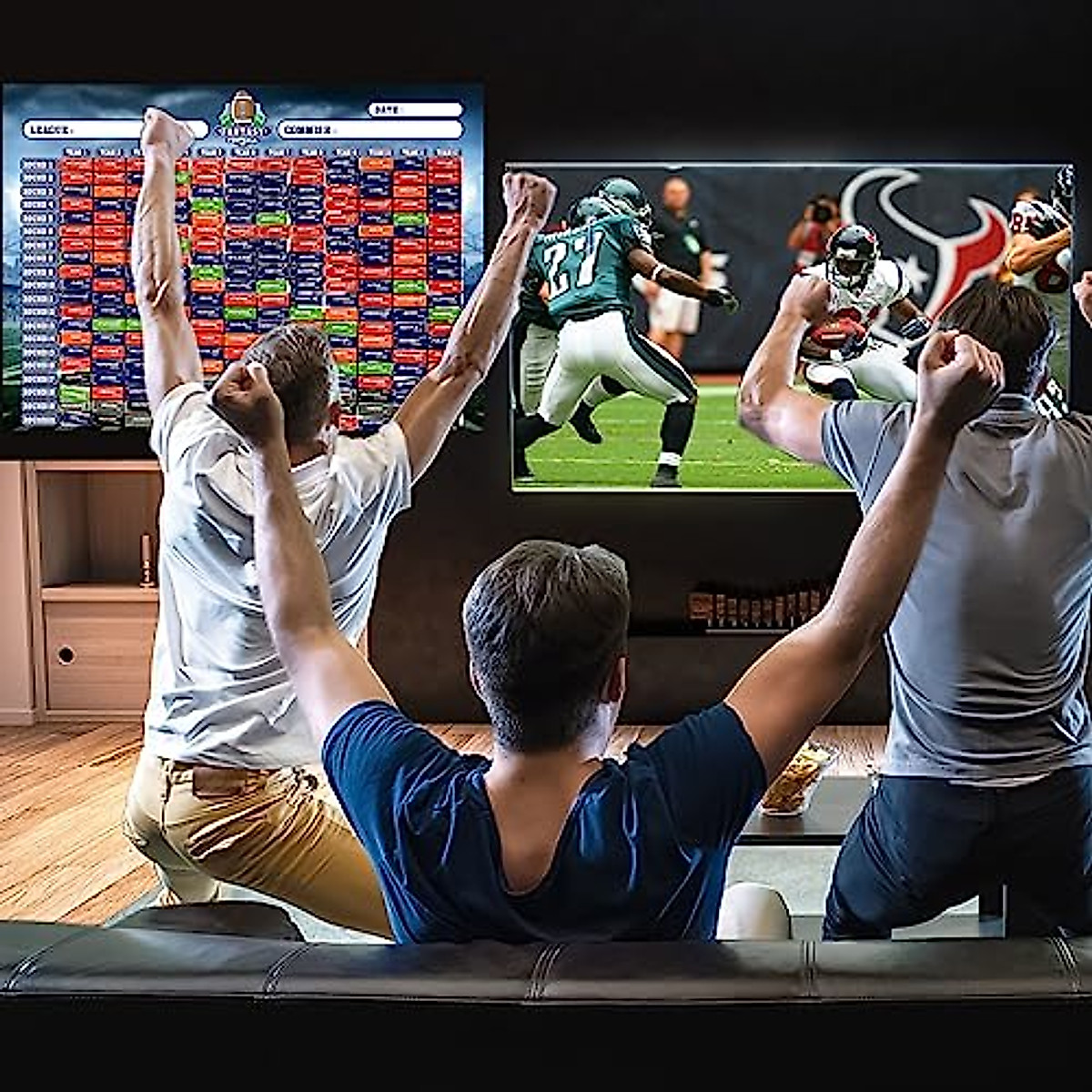 Catzvpu 2023 Fantasy Football Draft Board - Fantasy Football Draft Board for The 2023-2024 Season Kit,12 Teams 20 Rounds & 450 Label Stickers