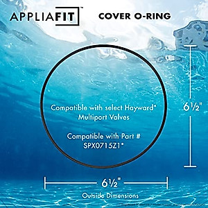 AppliaFit Cover O-Ring Compatible with Hayward SPX0715Z1 for Select Multiport Valves (3-Pack)