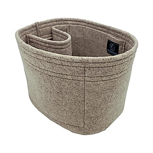 Zoomoni Bag Organizer for Burberry Haymarket Bucket - Premium Felt Purse Handbag Insert Liner Shaper (Handmade) Soft Structure Support