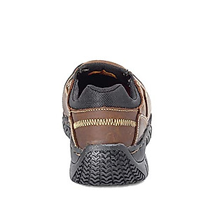 Skechers for Work Men's Hartan Slip-On Shoe, Dark Brown, 12 M US