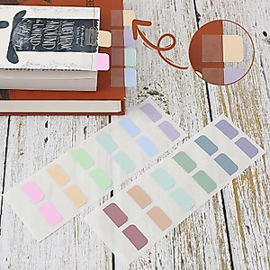 240 Pcs 1Inch Colored Book Sticky Index Tabs Dividers Repositionable Book Page Markers Tabs Annotation Tab Stickers Label Sticky Tabs for Notebooks Binders File Classification