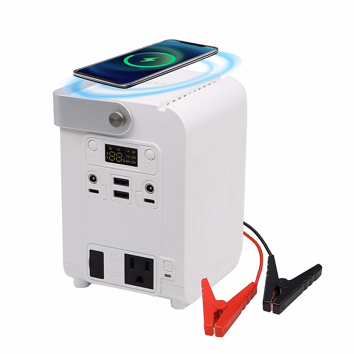 Portable Power Station, Ctokanvi Power Bank with AC Outlet, 99.9Wh/27000mAh Portable Charger 100W (Peak 120W), mini generator indoor emergency, outdoor camping supply