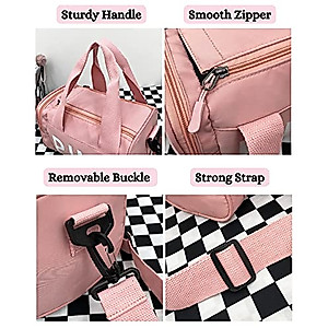 Aesthetic Mini Crossbody Bag, Cute Duffle Bag with Handle, Travel Tote for Short Trips