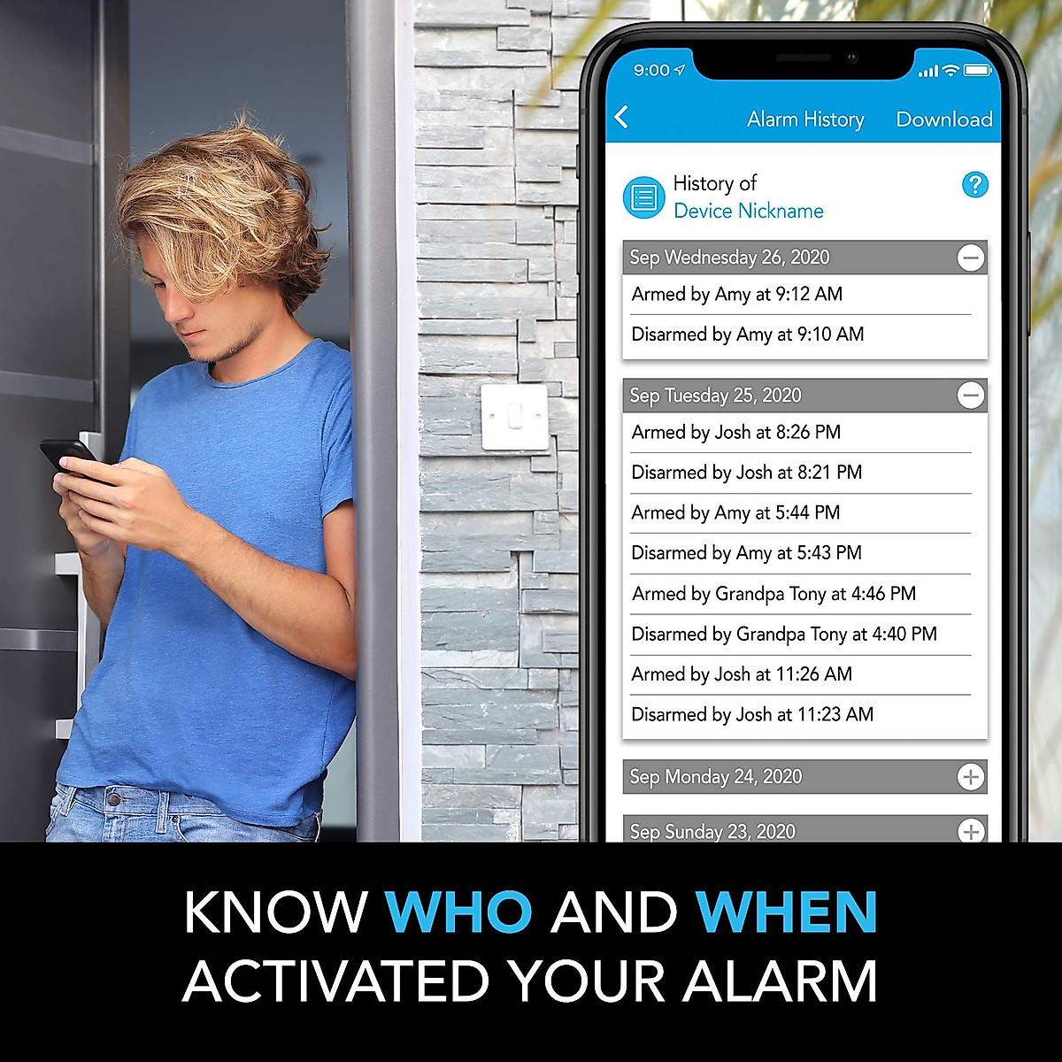 Nexx Smart Alarm Wi-Fi Controller NXAL-100 - Remotely Control Existing Alarm Security System with Nexx App, Compatible with Alexa, Google Assistant, Siri, SmartThings, No Monitoring Service Required