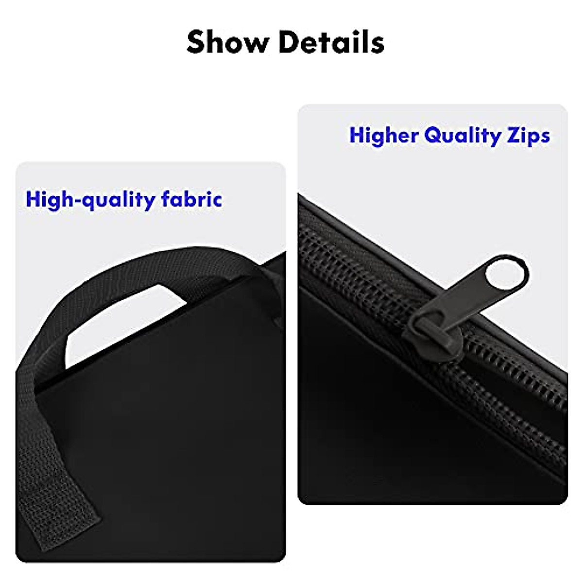 ZKOO Large Size Art Portfolio Tote with Nylon Shoulder, Poster Board Storage Bag, 24"X 36" Student Art Work Portfolio Case