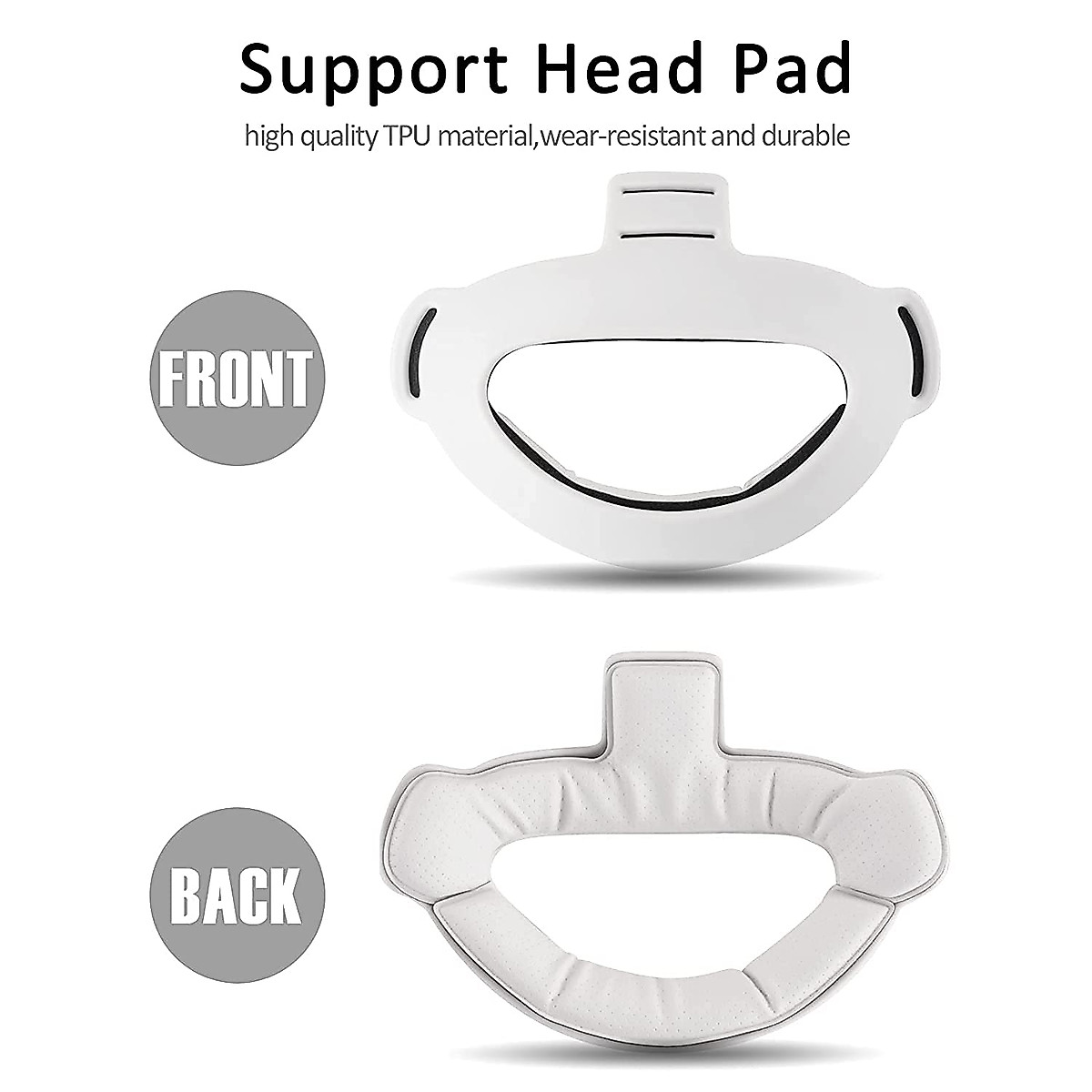 3 in 1 VR Head Strap Pad Headband Balance Cushion & VR Power Bank Fixing Strap Replacement & Lens Protector Pad for Oculus Quest 2 Elite Strap,Quest 2 Accessories.…