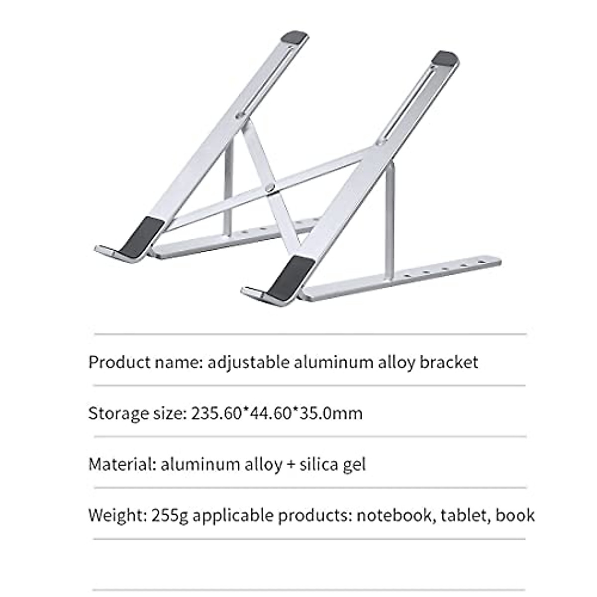 SDGH Folding Laptop Stand Ventilated Aluminum Cooling Adjustable Portable Desktop Stand Tablet Holder for Stand