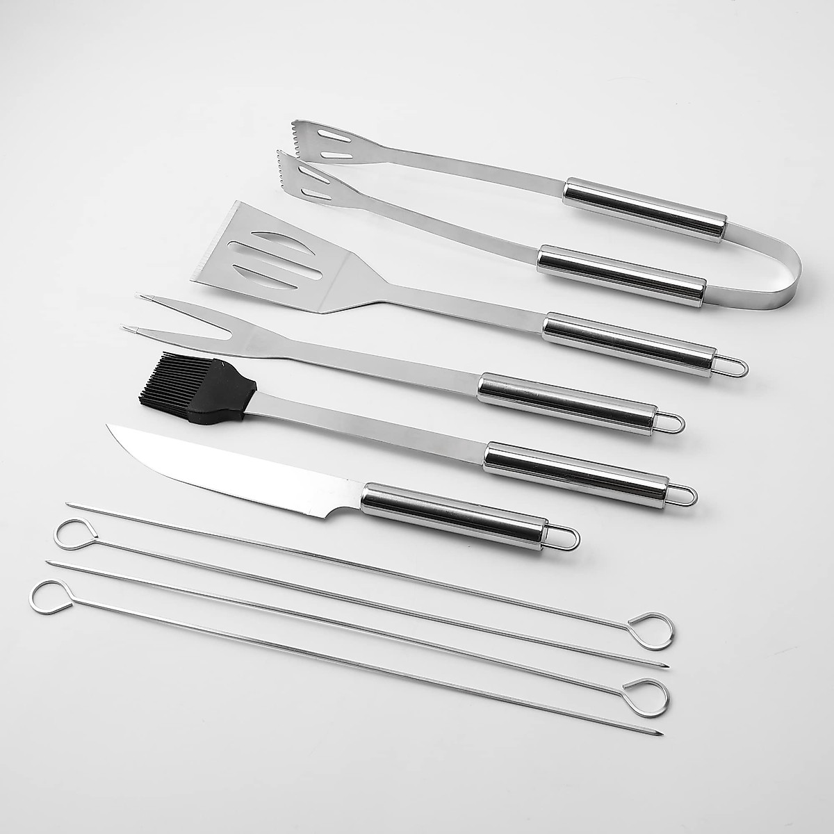 BBQ Grill Tools Set with Carry Bag, BBQ Accessories,Camping Barbecue Grill Utensils Set 9PCS-13Inches