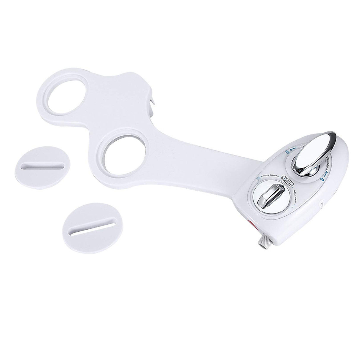 NonElectric Mechanical Bidet Toilet Seat With AdjustableWater Spray Attachment Single Retractable Self Nozzle, Rear and Feminine,Water