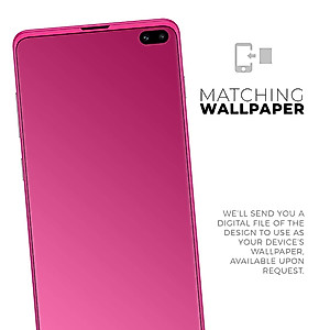 DesignSkinz Solid Pink V2 Protective Vinyl Decal Wrap Skin Cover Compatible with The Samsung Galaxy S20 (Screen Trim & Back Glass Skin)