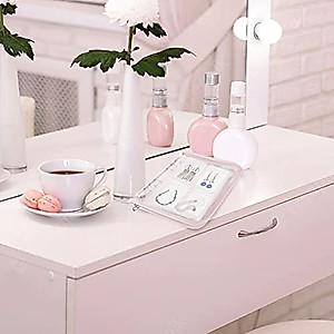 Transparent Jewelry Organizer, Jewelry Storage Book with Pockets, Travel Jewelry Storage Album Binder Zipper Pouch Bag for Necklaces Earrings Ring Display - 80 Grids+80 Anti-Oxidation PVC Bags