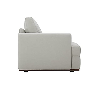 Amazon Brand – Rivet Modern Living Room Accent Chair, 46.5"W, Chalk
