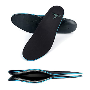 RUNPAS Plantar Fasciitis Relief Insoles, Orthotic Inserts for Flat Feet, Heel Pain, Foot Pain Relief Insoles, Arch Support Insoles for Men Women Standing All Day
