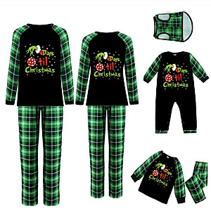 VS&LLWQ Family Christmas Pjs Matching Sets Christmas Pajamas for Family Christmas Elf Pjs Holiday Xmas Jammies Set(#104-Men, Medium)