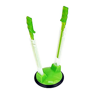 MEGCCR Plastic Bag Holder Food Storage Freezer Bag Holder Bag Opener Holder, Adjustable Baggy Rack Clip for Kitchen Plastic Bags Stand/Pack to Pour Leftovers (Color : 2PCS)