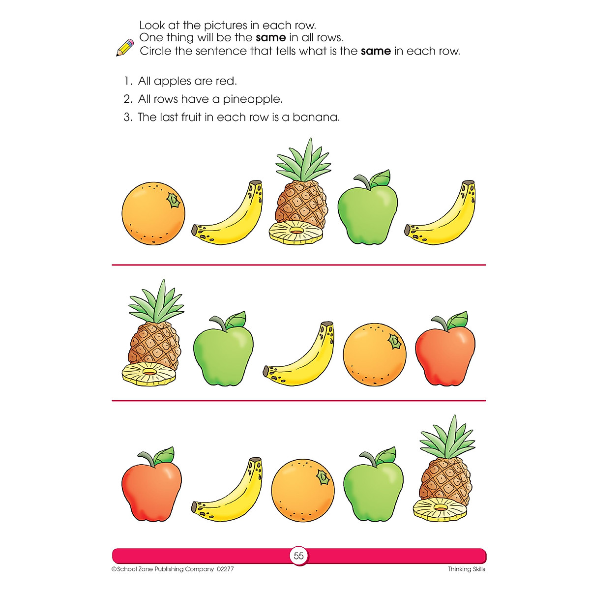 School Zone - Thinking Skills Workbook - 64 Pages, Ages 3 to 5, Preschool to Kindergarten, Problem-Solving, Logic & Reasoning Puzzles, and More (School Zone Get Ready!™ Book Series)