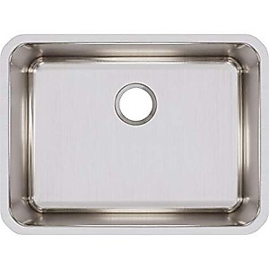 Elkay ELUH231710 Lustertone Classic Single Bowl Undermount Stainless Steel Sink, 10.00 x 18.75 x 25.00 inches