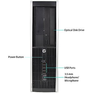 HP Elite Desktop Computer Tower PC, Intel Core i5, 4 GB Ram, 500 GB HDD (Upgrades Available) WiFi, DVD-RW, Complete PC with 17" Monitor, K.B & Mouse, Windows 10 (Renewed)