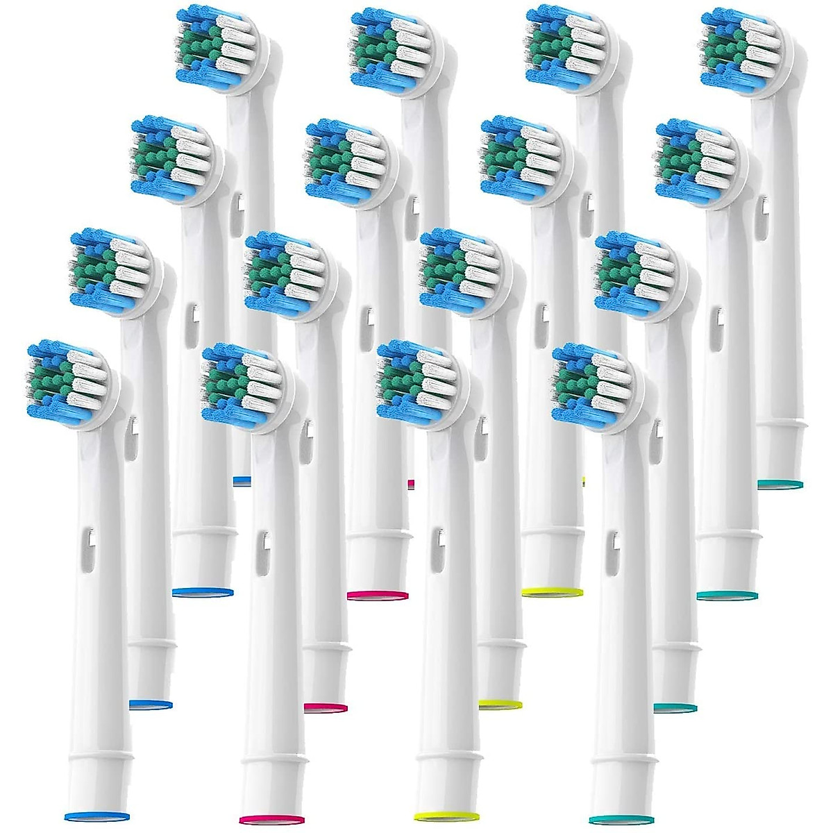 WyFun Replacement Brush Heads for Oral B Electric Toothbrush Precision,Floss, Pro White, Sensitive Gum Care Cross,Sensi,Whitening,16 Count