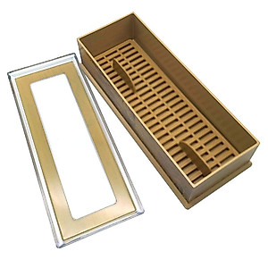 Plastic Utensil Holder With Divider and Lid Tableware Chopsticks Spoon Storage Container Home Dinnerware Storage Box, 10.43 Inch