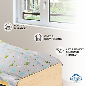 SP HOME GOODS Glow in The Dark Throw Blanket Gift for Girls and Kids Ages 4-14 and for Grandkids - [Galaxy] 50 x 60 Inches Fun, Cozy Fleece Throw Blanket