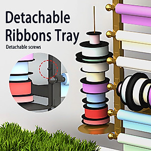 Wall Mounted Display Rack, Organizer for Wrapping Paper, Wallpaper and Wire Spool, 13-Layer Storage Shelf, with Detachable Tray and Crossbars (Color : Black, Size : 80x20x120cm)