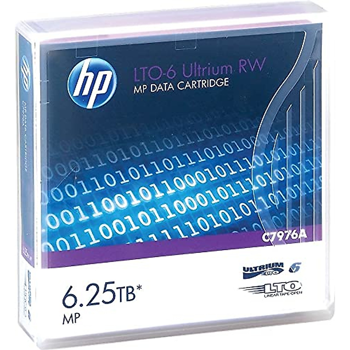 HP C7976A 1/2-Inch Ultrium LTO-6 Cartridge, MP, 2775ft, 2.5TB Native/6.25 Compressed