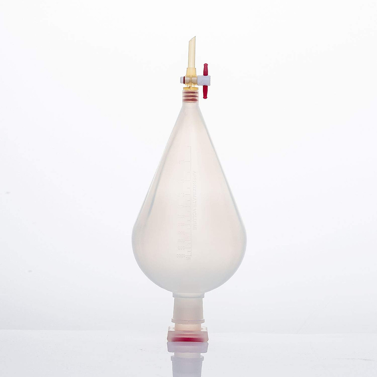 Adamas-Beta Lab 1000ml Separatory Funnels with PTFE Stopcock, Clear Graduated