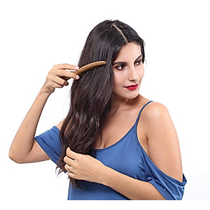 Louise Maelys Hair Comb Wooden Wide Tooth Combs for Curly Hair Detangling Sandalwood