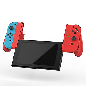 Switch Joycons Detchable Grip Compatible with Nintendo Switch/Switch OLED JoyCons Controllers,Nintendo switch accessories-Red