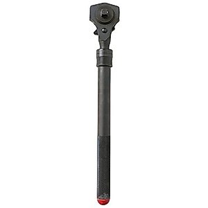 MacWork 1/2in.& 3/8in Dual Head Ratchet Handle -Telescopic Black Ratchet Spanner with Hammer Function