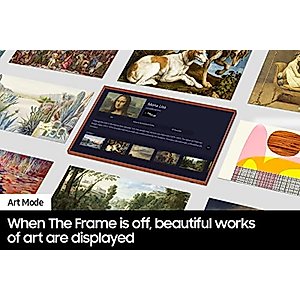SAMSUNG QN50LS03BAFXZA 50" The Frame 4K UltraHD Smart QLED TV with an Additional 2 Year Coverage by Epic Protect (2022) (Renewed)