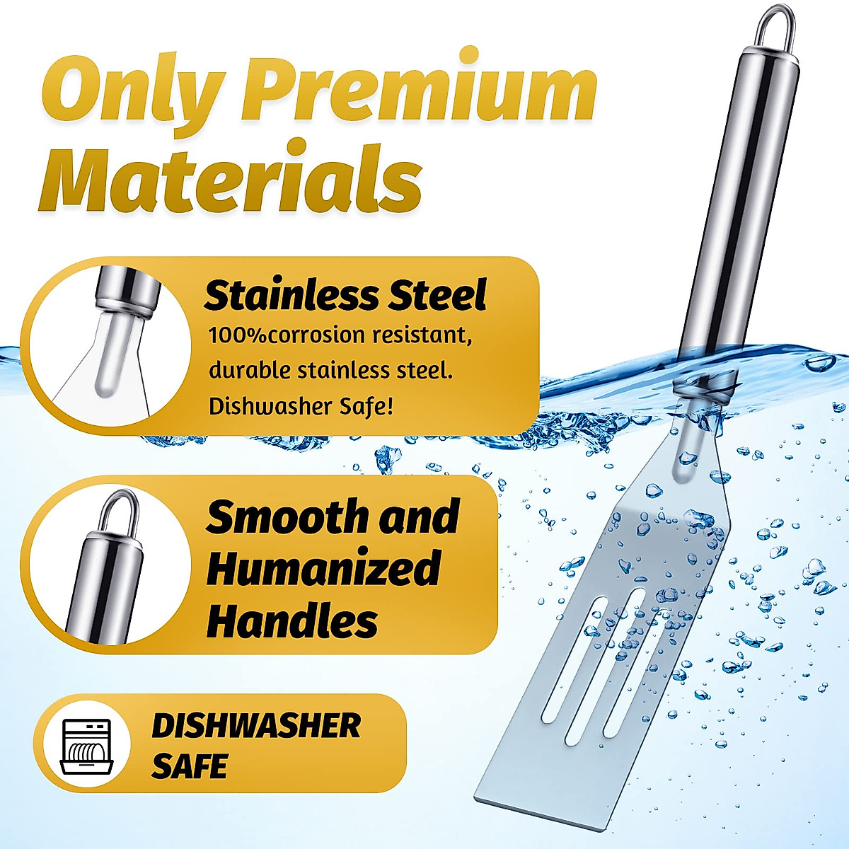 4 Pieces Mini Brownies Serving Spatula Stainless Steel and Silicone Spatula Nonstick Serve Turner Cookie Spatula Slotted Spatula for Kitchen Cutting and Serving Desserts Small Frying Pan Cookie