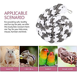 ULTECHNOVO Sugar Glider Climbing Rope Cage Bird Rope Parrot Rope Perch Bird Swing Bird Climbing Pet Swing Chinchilla Hamster Accessory Rat Ladder Bridge Parrot Swings Toy Cotton Rope The Bird