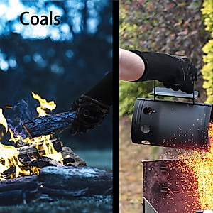 UTOI BBQ Grill Accessories Kit, 1472°F Heat Resistant BBQ Gloves Oven Mitts & Meat Shredder Claws & Silicone Sauce Basting Brush for Safe Grilling, Baking, Barbecue, Smoker & Outdoor Cooking