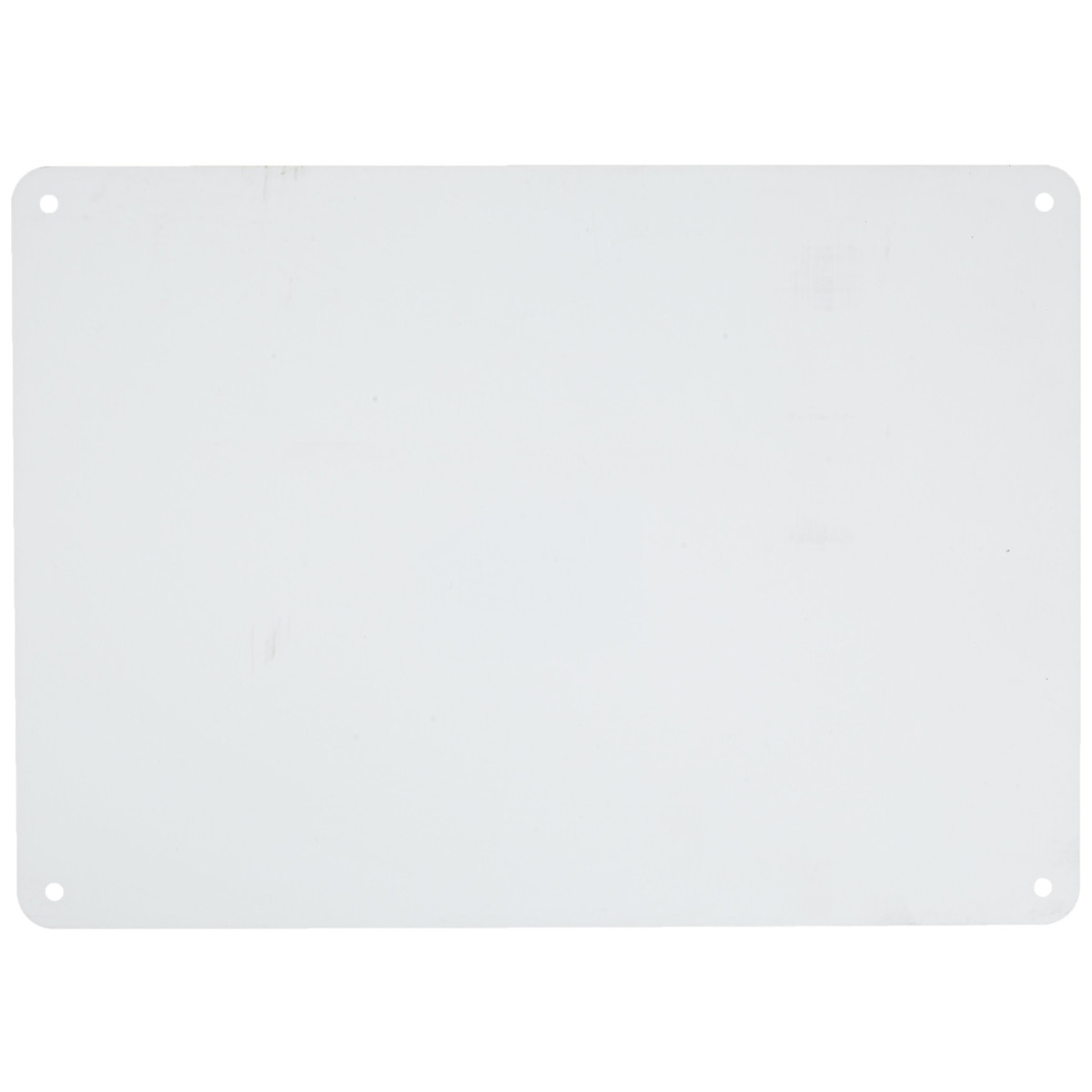 Brady 25377 10" Height, 14" Width, B-401 Plastic, White Color Blank Sign