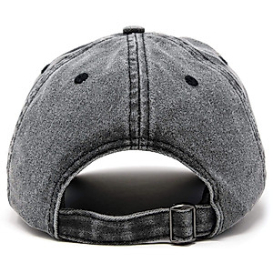 DALIX Wifey Hubby Couples Dad Hats Baseball Caps Gift Set of 2 in Washed Black