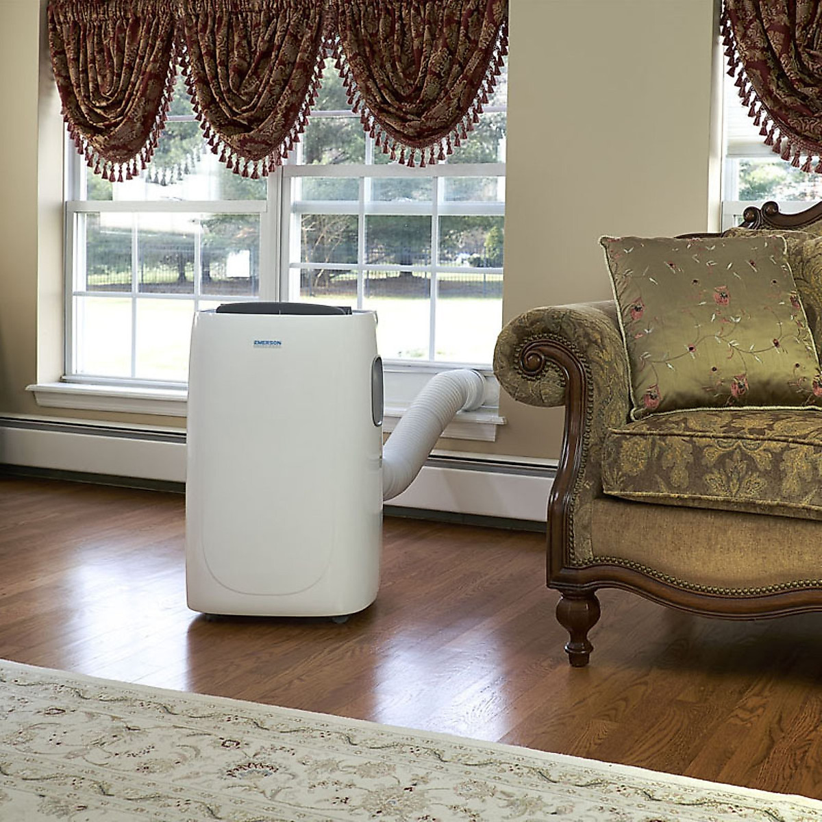 Emerson Quiet Kool EAPC10RD1 3 in 1 Portable Air Conditioner, Dehumidifier & Fan with Remote Control | for Rooms up to 350 Sq.Ft. | Digital Display | 24H-Timer | White | EAPC6RC1, Sq. Ft