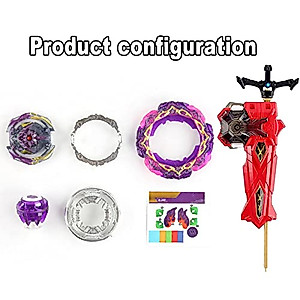 Battling Tops Burst Battle B-206 Barricade Lucifer.Il.BMb-10 Gyro Toys for Kids with B-200 Custom Bey Launcher