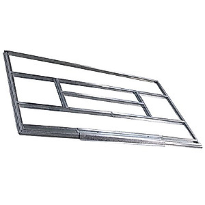 Goplus 4' X 7' Outdoor Storage Shed Garden Sliding Door Outside Tool House (Gray)