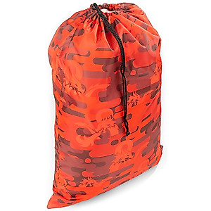 Dungeons & Dragons Ampersand Red Drawstring Laundry Bag - Oversize Durable Storage/Travel Bag for Home or College - Measures 21 x 32 inches (Official Dungeons & Dragons Product)